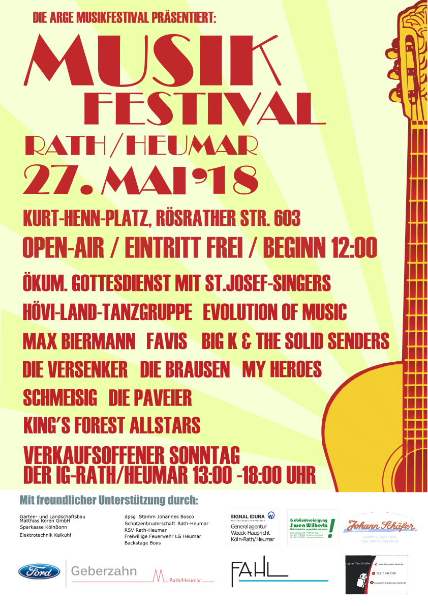 Musikfestival 2018 und Verkaufsoffener Sonntag - rath-heumar.info